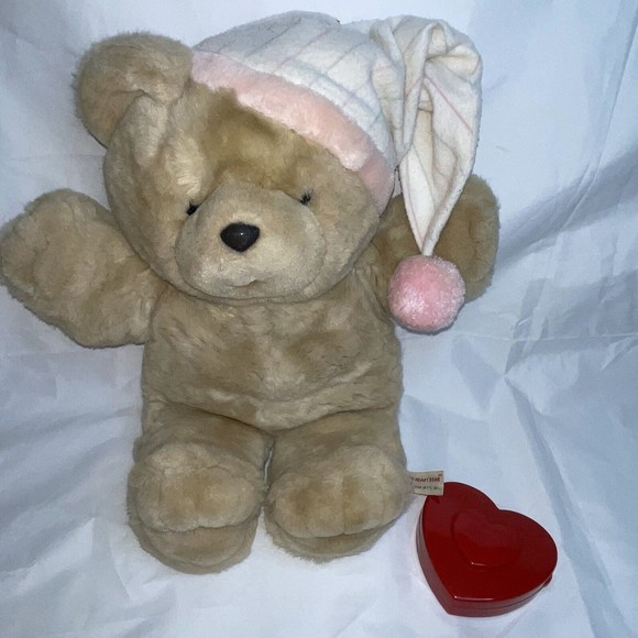 Chosun | Toys | Vintage 986 Chosun Heart To Heart Bear Brown Beating ...
